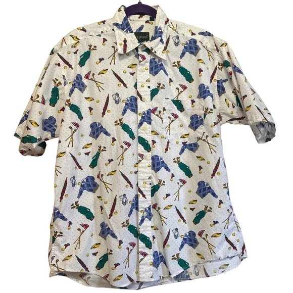 V.L. Julian | Shirts | Vtg Vl Julian Single Needle Tailoring Golf ...
